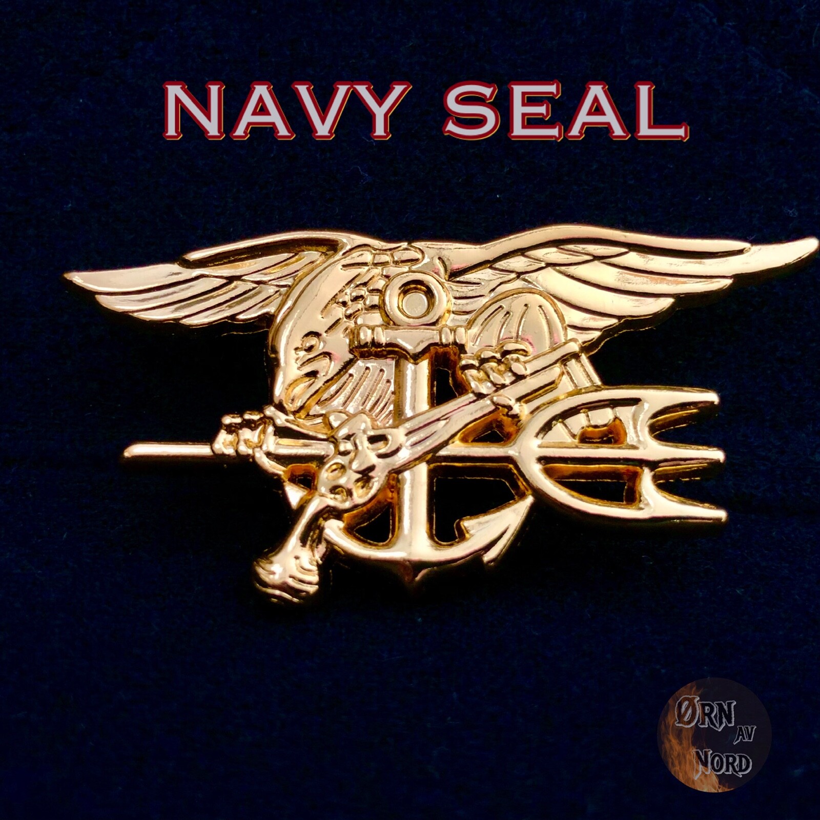 XL BADGE PIN US NAVY SEAL TEAM SILBER ABZEICHEN