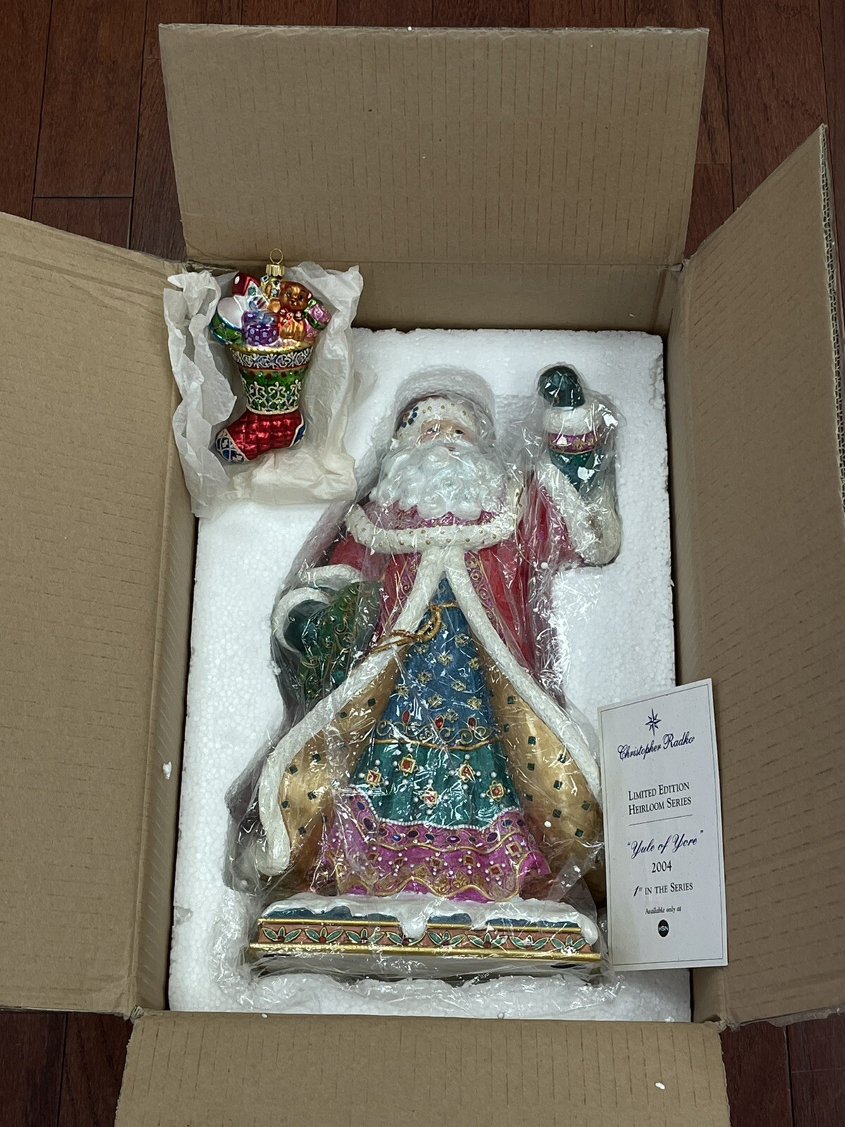 NEW IN BOX Christopher Radio Heirloom Series Yule of Yore 2004 Santa ...