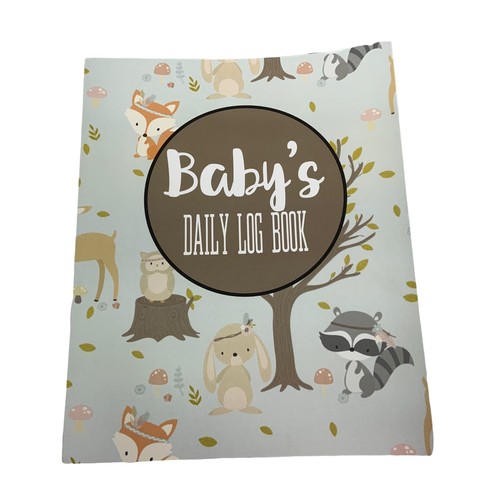 Baby's Daily Log Book Fox Rabbit Bear Deer Forest | eBay