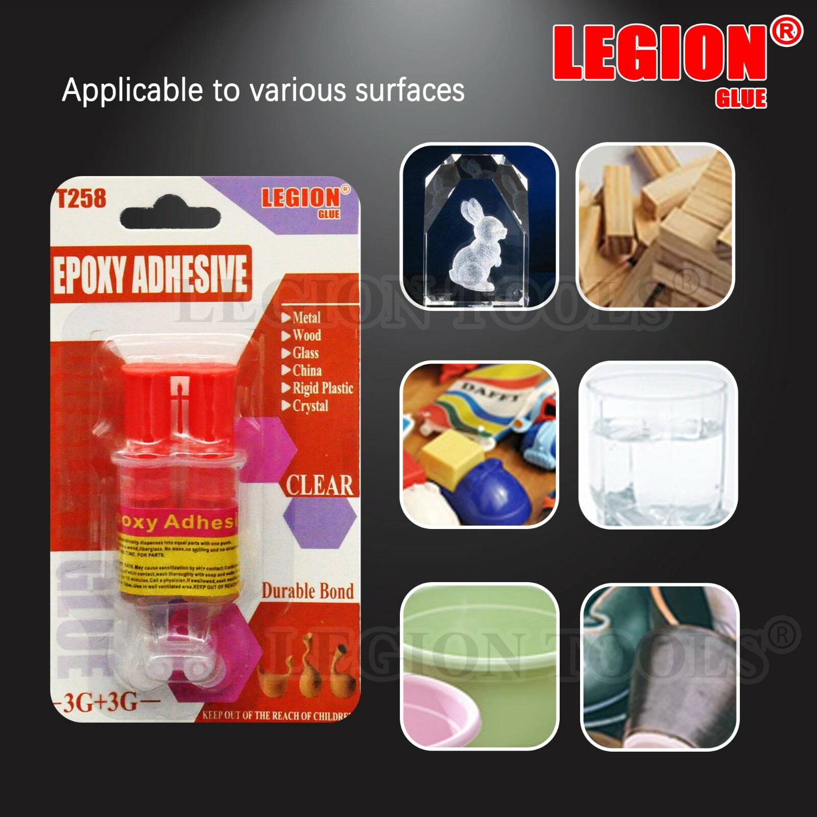 Super Strong Epoxy Adhesive Quick Setting A and B Repair Kit Glue ...