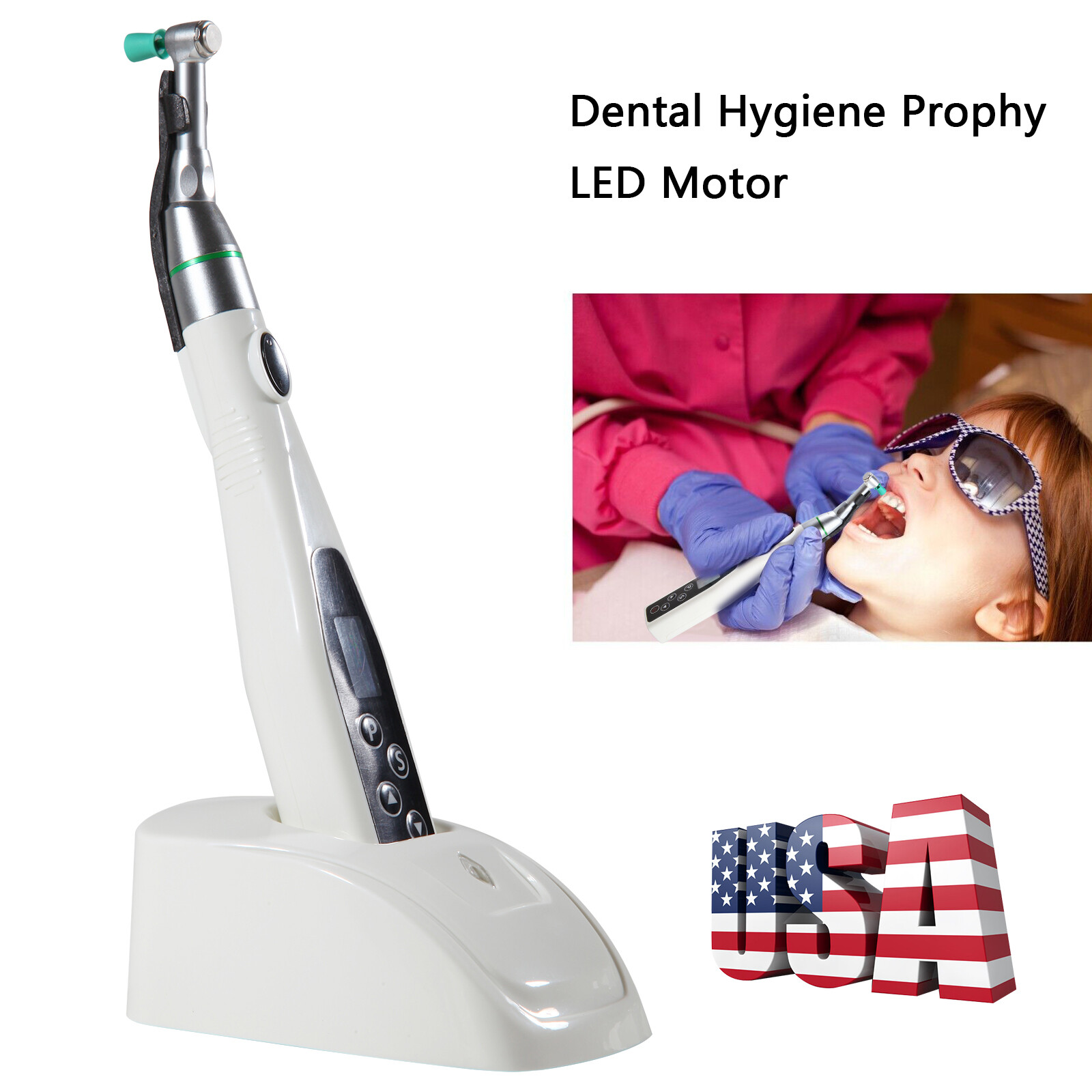 Woodpecker Style Dental Cordless Hygiene Prophy Polishing Handpiece LED ...