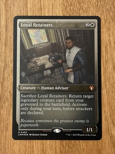 Magic the Gathering Mtg Loyal Retainers Foil Etched Commander Masters ...