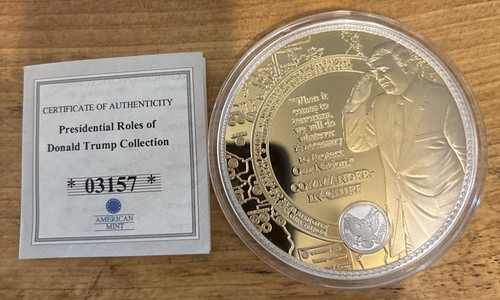 24K Gold Layered Jumbo Donald Trump Coin presidential rolls | eBay
