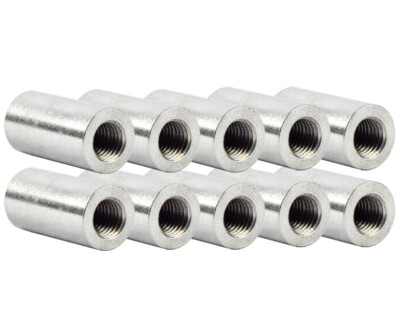 Packs M6 x1mm RH LH Female Thread Insert Tube Adaptor for Rod Ends 10mm ...
