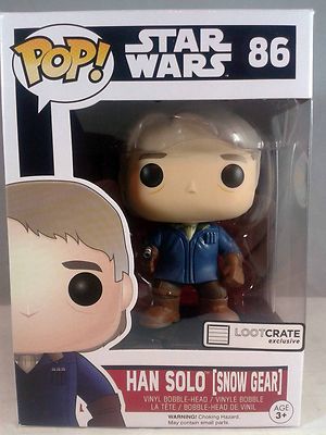 Funko Pop Star Wars 86 Han Solo Snow Gear Lootcrate Exclusive | eBay