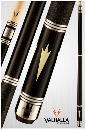Viking Valhalla VA901 Pool Cue 58" – Black, Silver Rings, Linen Wrap, w ...