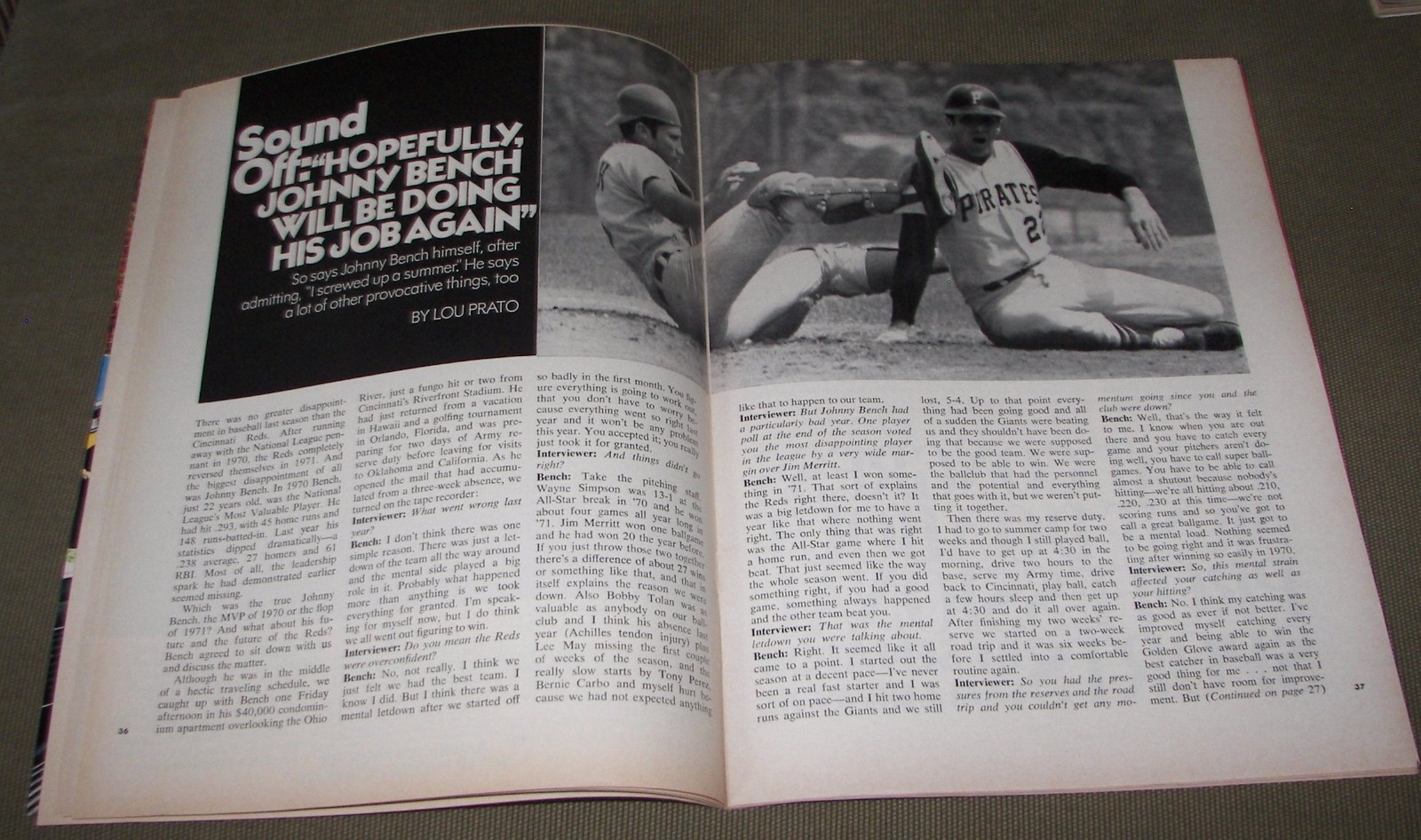 SPORT (March 1972) Wilt Chamberlain, Johnny Bench, Larry Csonka, Rod ...