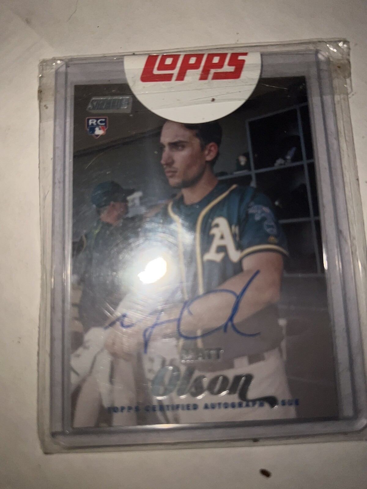 2017 Stadium /25 Club Matt Olson Rookie Autograph Auto RC #SCA-MO ...