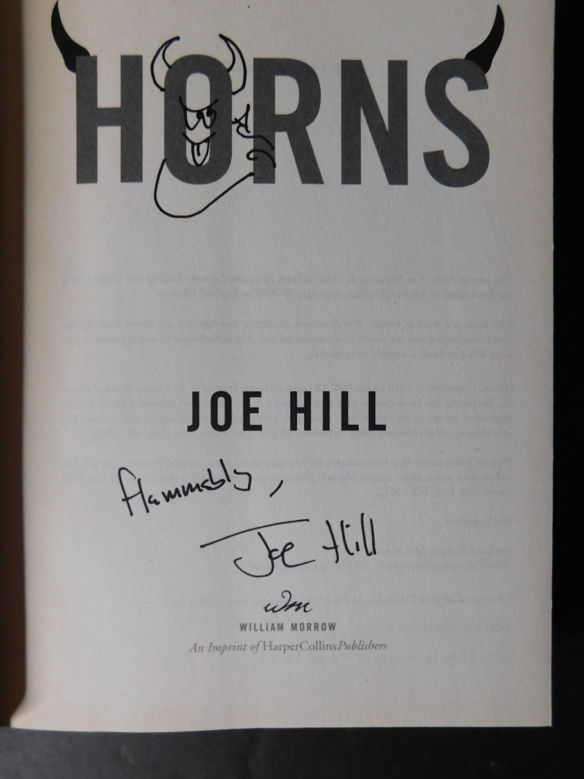 Joe Hill ~ SIGNED ~ Horns ~ 2010 First Edition HC/DJ | eBay