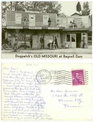 1960 Bagnell Dam Missouri Dogpatch's OLD MISSOURI tourist attraction ...