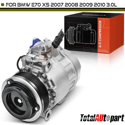 A/C Compressor with Clutch for BMW E70 X5 2007-2010 L6 3.0L CSE717 ...