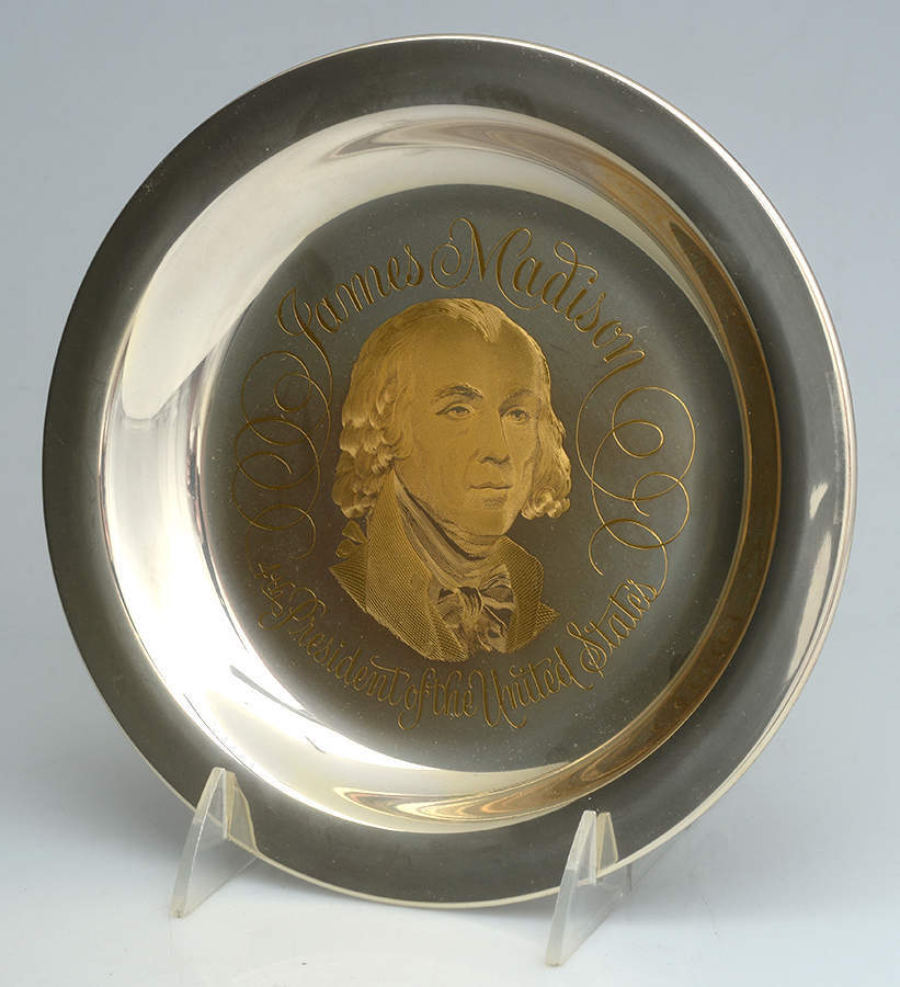 Franklin Mint Presidential Plates James Madison-4th President - Boxed ...