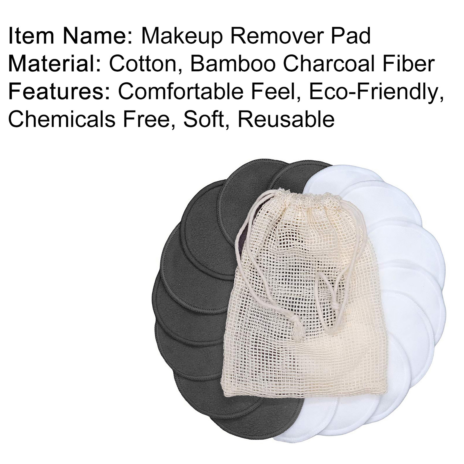 Face Puff Easy to Carry Skin-friendly Makeup Remover Pad Eco-friendly ...