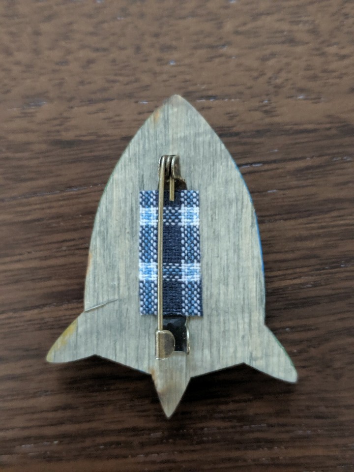 New Yuri Gagarin First Man in Space Soviet Pin Brooch Rare Astronaut ...