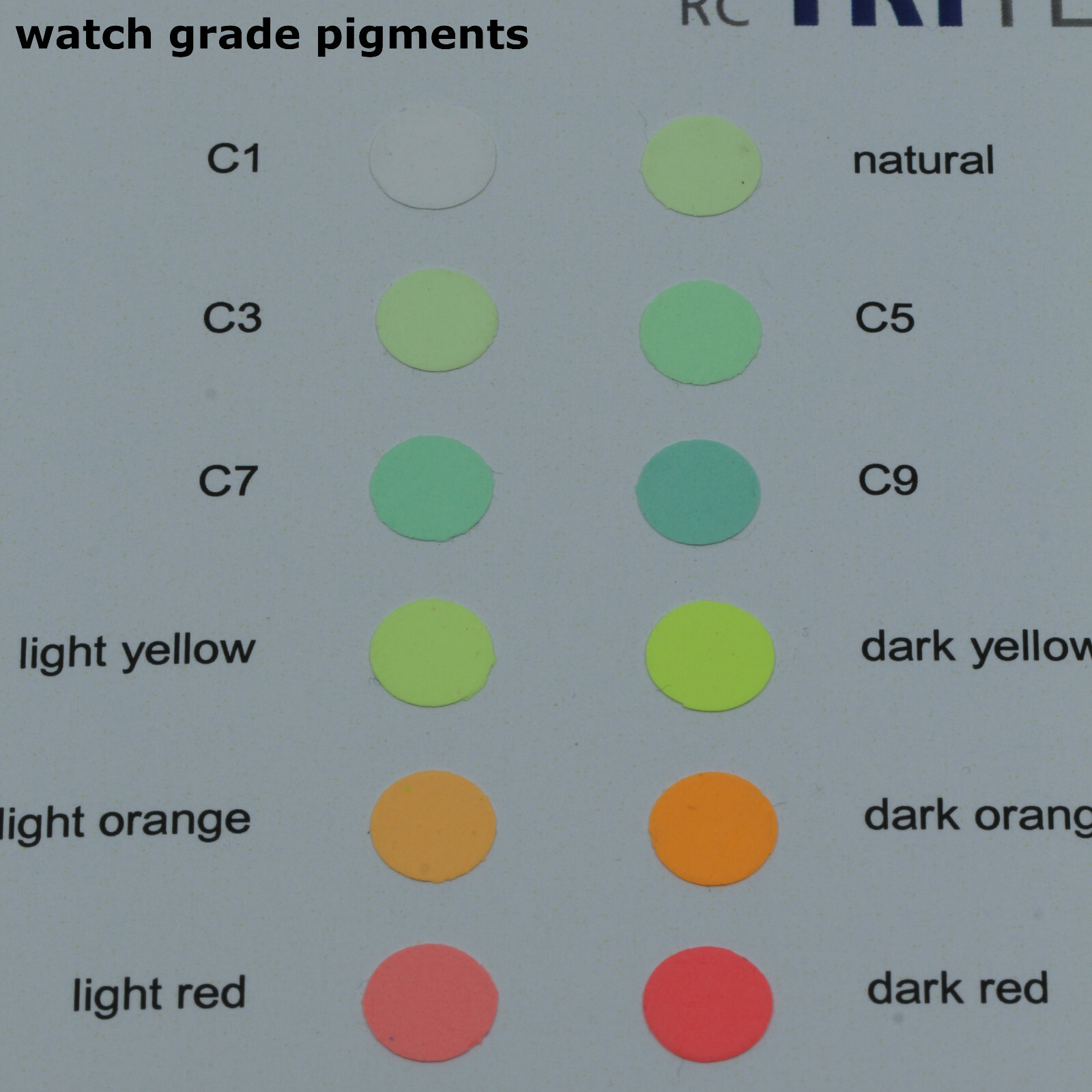 Swiss Luminova DIY KIT, luminous powder watch hands lume C1 C3 C5 ...