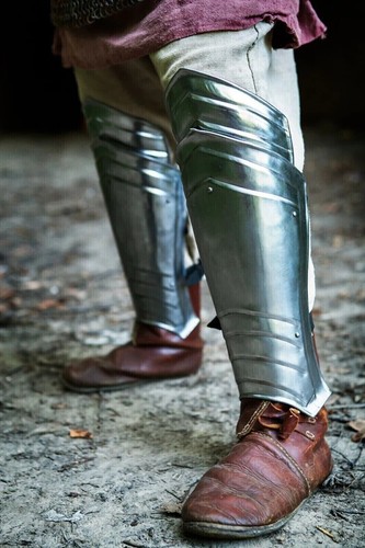 Medieval Steel greaves THOR leg armor LARP fantasy metal protection ...