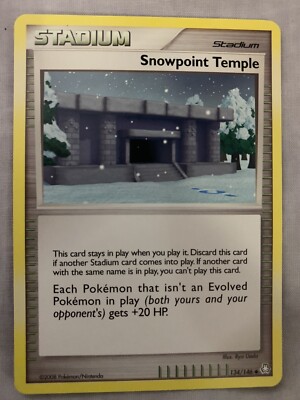 Pokémon TCG Stadium Snowpoint Temple 2008 134/146 Card mint | eBay UK