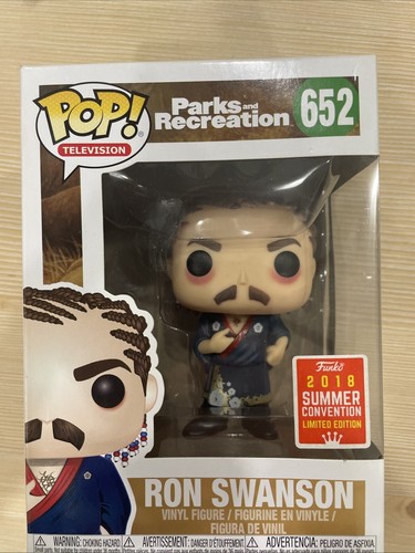 Funko Pop! Ron Swanson (w/ Cornrows) - San Diego Comic Con Hot Topic ...