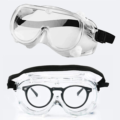 Over Glasses Anti-Fog Safety Goggle for Chemical Lab Painting Mowing ...
