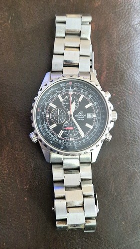 Casio Edifice Chronograph Watch. EF-527-DY. S/S Strap. WR 100M. VGC ...