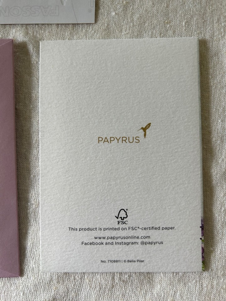 Papyrus Humming Bird Notecards Set, Pre-Owned, (Post Office Note Below ...