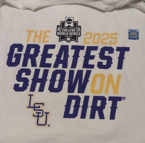 2025 College World Series CWS LSU Tigers Greatest Show On Dirt XXL ...