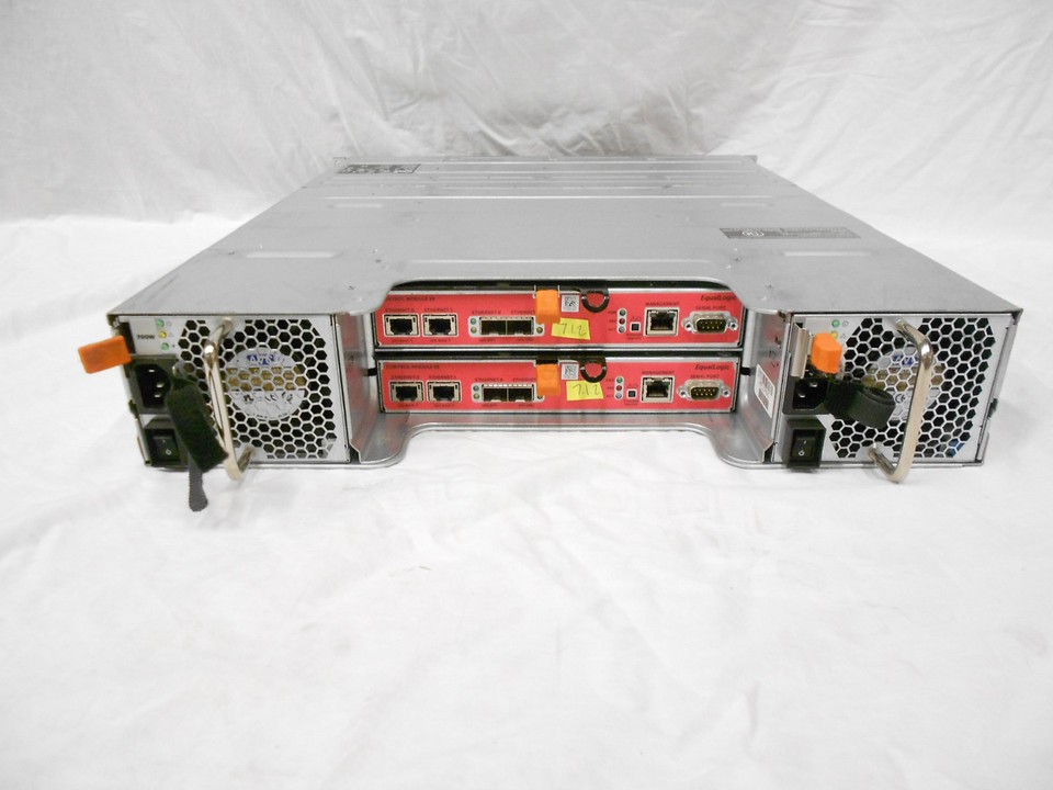 DELL EQUALLOGIC PS4210 12x 600GB 15K SAS 10GB iSCSI STORAGE SAN Type 19 ...