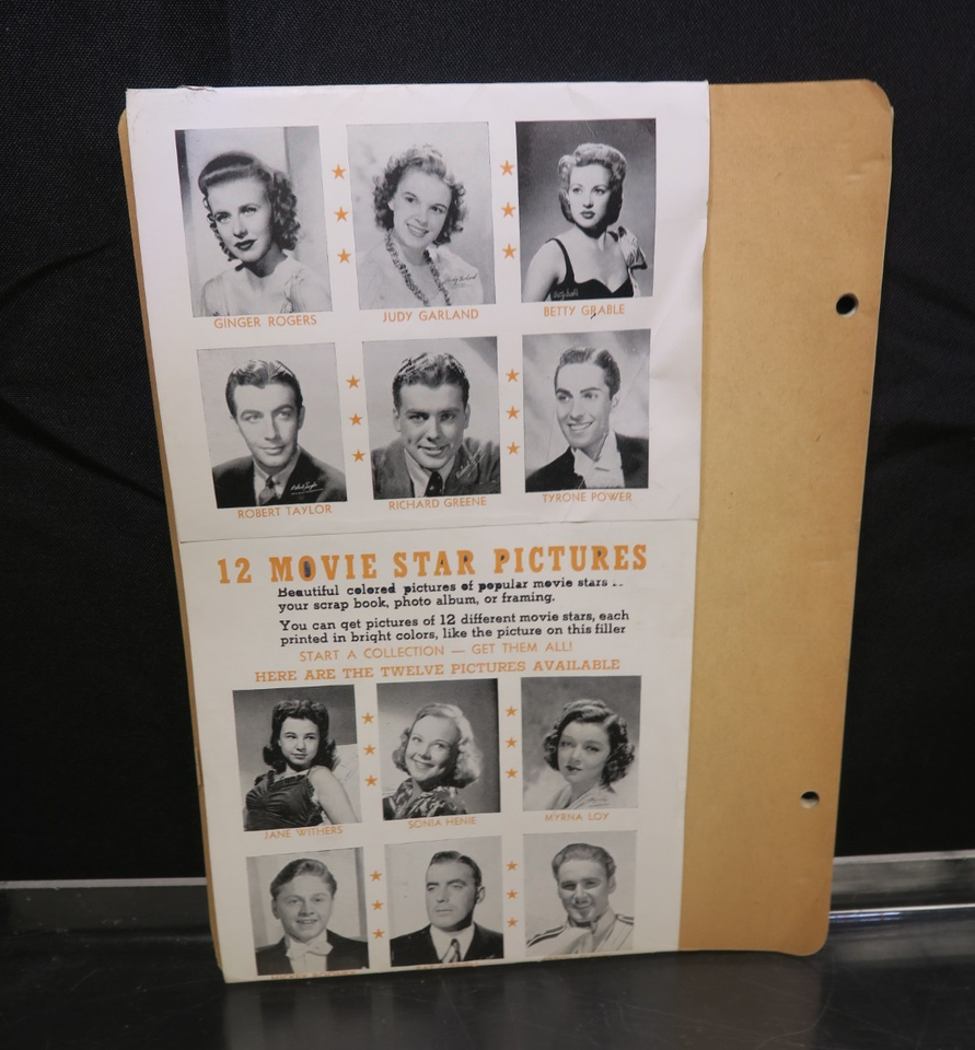 1940's Notebook Paper Package / Judy Garland, Ginger Rogers, Betty ...