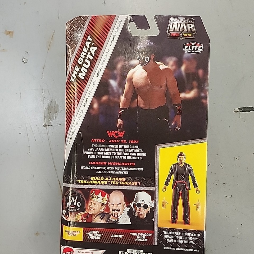 WWE Elite Monday Night War 7 The Great Muta NWO Action Figure Dibiase ...