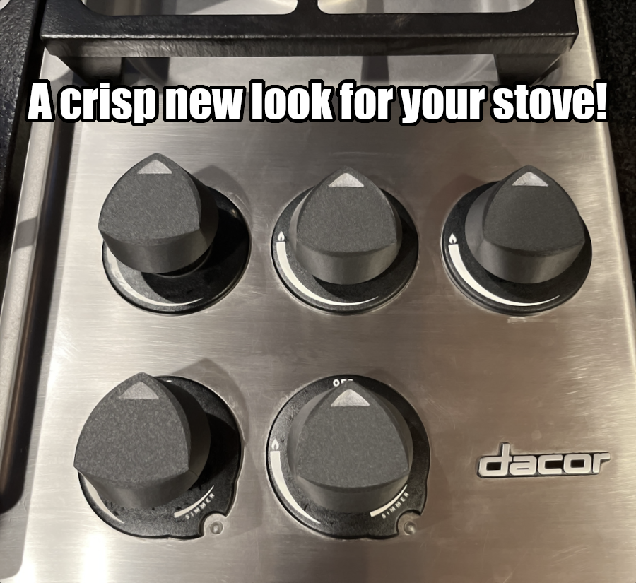 Five Pack of Knobs for Dacor 72731 with Light Piping for Gas Cooktop ...