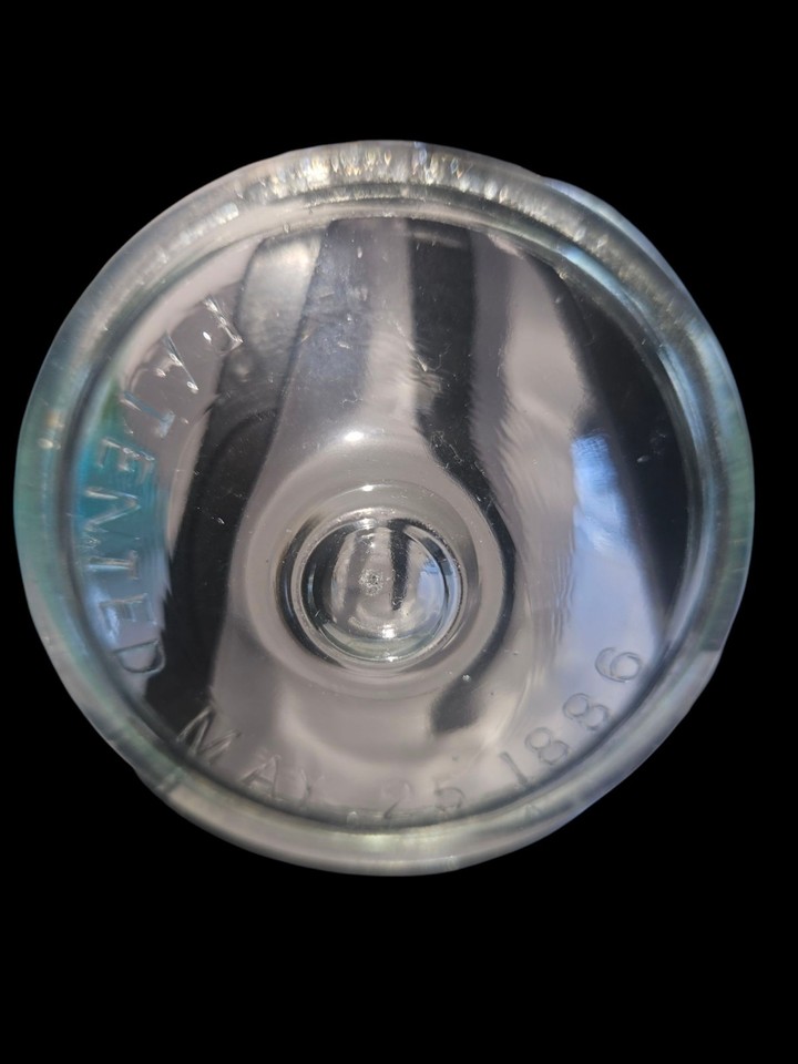 2 Antique Aqua Globe Fruit Jar Lids PATENTED MAY 25TH 1886 | eBay