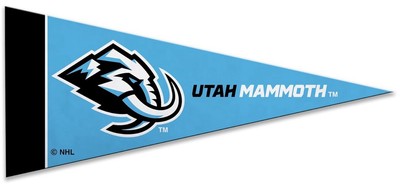 *New* NHL Utah Mammoth Mini Pennant 4”x9" Hockey Wall Decor Flag | eBay