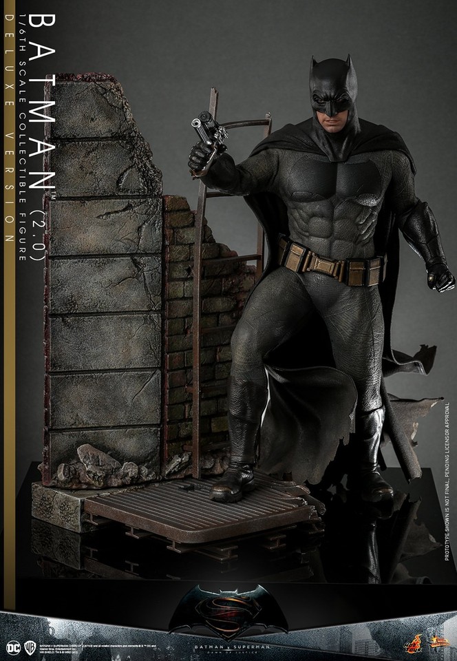 Hot Toys Batman 2.0 Dawn Of Justice 1:6 Scale Figure Deluxe Ben Affleck ...