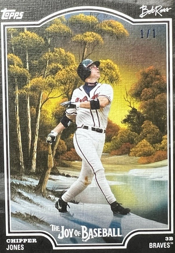 2023 Topps X Bob Ross The Joy of Baseball - Chipper Jones #20 Midnight ...