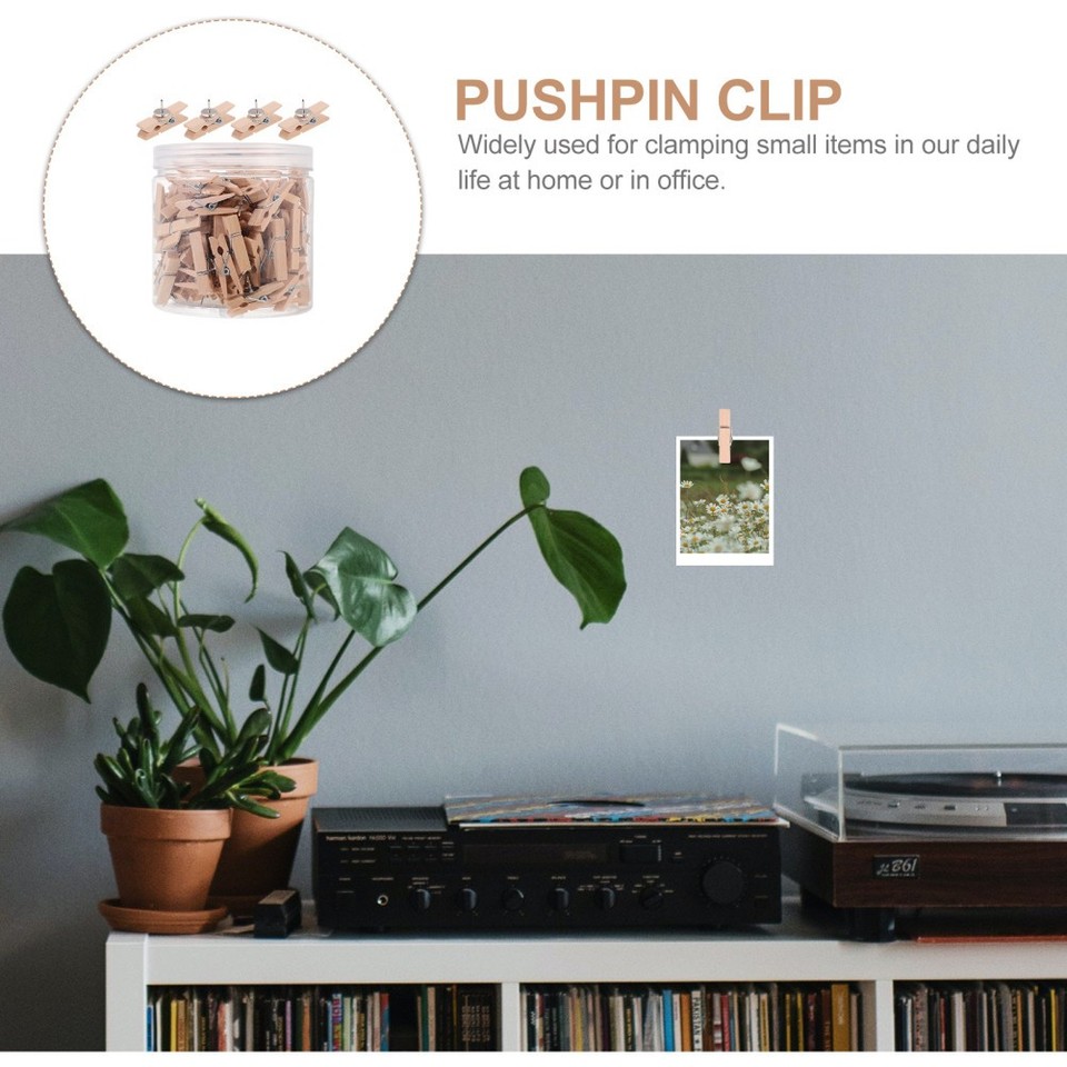 Decorative Push Pin Hanging Photo Holders Clips Bulletin Board Clamps ...