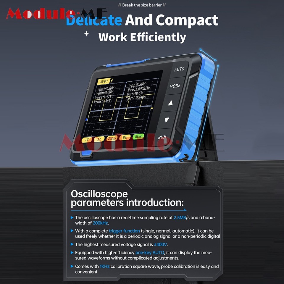 DSO152 Handheld Small Oscilloscope Portable Digital Oscilloscope 2.5MS ...
