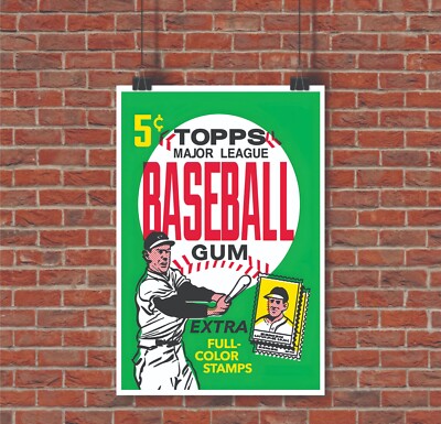 1962 Topps Baseball Wrapper Print/Poster | eBay