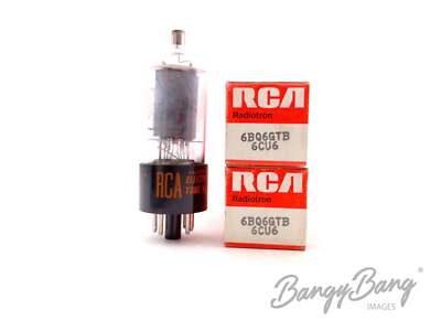 2 Vintage RCA 6BQ6GTB/6CU6 Sweep Beam Power Audio Vacuum Tube Valve ...