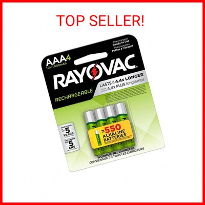 Rayovac AAA Batteries, Triple A Battery Rechargeable, 4 Count | eBay