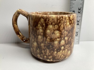Small Signed Glazed Pottery Coffee Cup Mug Used | eBay