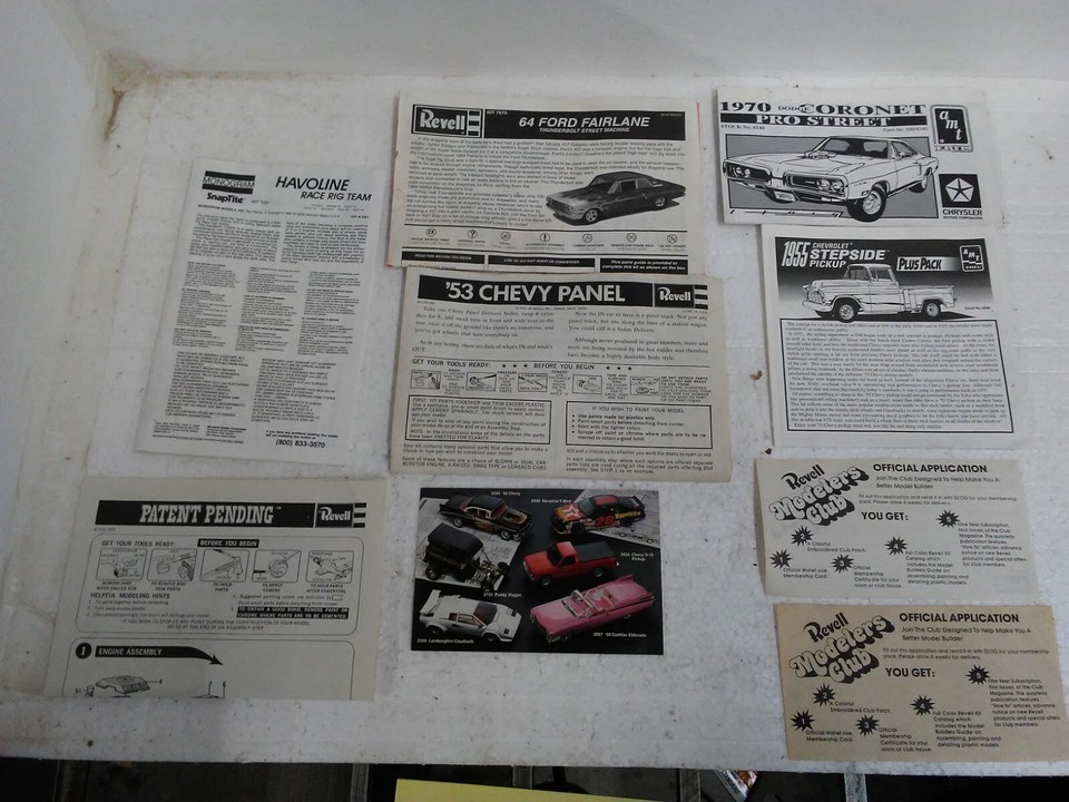 assorted revell /amt model car kits/parts | eBay
