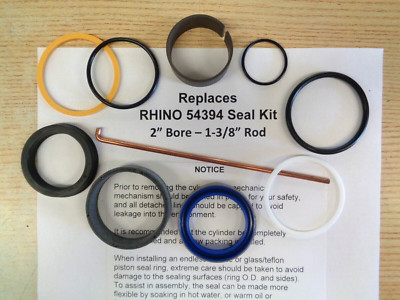 Replaces 54394 Rhino seal kit (2" bore/1-3/8" rod) | eBay