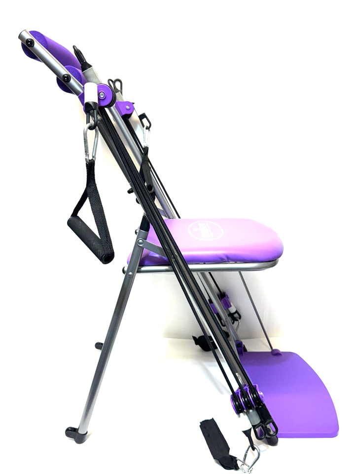 CHAIR GYM Purple Seated Upper/Lower Resistance Workout Machine Exercise ...