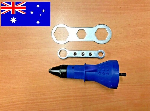 Rivet Gun Attachment Drill Adapter Riveting Tool Pop Riveter Cordless ...