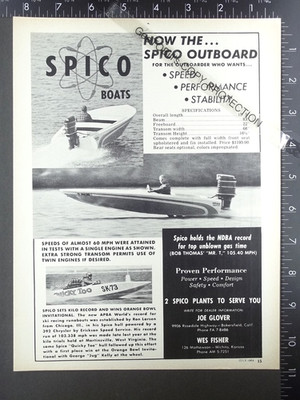 1964 ADVERTISEMENT for Spico 15 Ron Larsen SK-73 Bob Thomas ski enduro ...