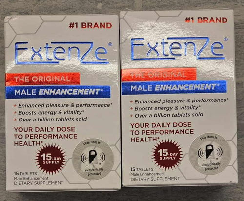 Lot of 2 Extenze - The Original Male Enhancement Tablets- 15 Supply ...
