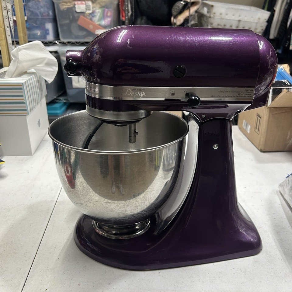 KitchenAid Artesian (RARE) Purple Stand Mixer with bowl. No Attachments ...