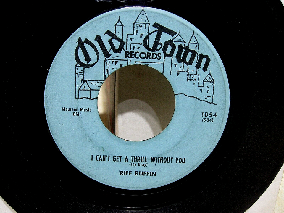 1958 Jazz Funk Soul 45 - Riff Ruffin ALL THE WAY / Can't Get a Thrill ...