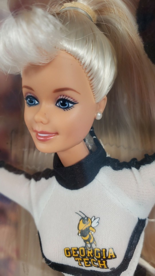 NEW 1996 University Barbie Special Edition GERORGIA TECH Cheerleader ...