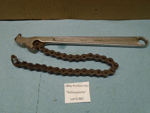 Diamond Diamalloy USA CW12 Adjustable Chain Wrench 4" Capacity 12" Long ...